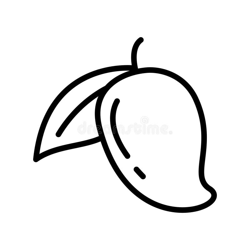 Mango Icon Vector Design Template Basic RGB Stock Vector - Illustration ...