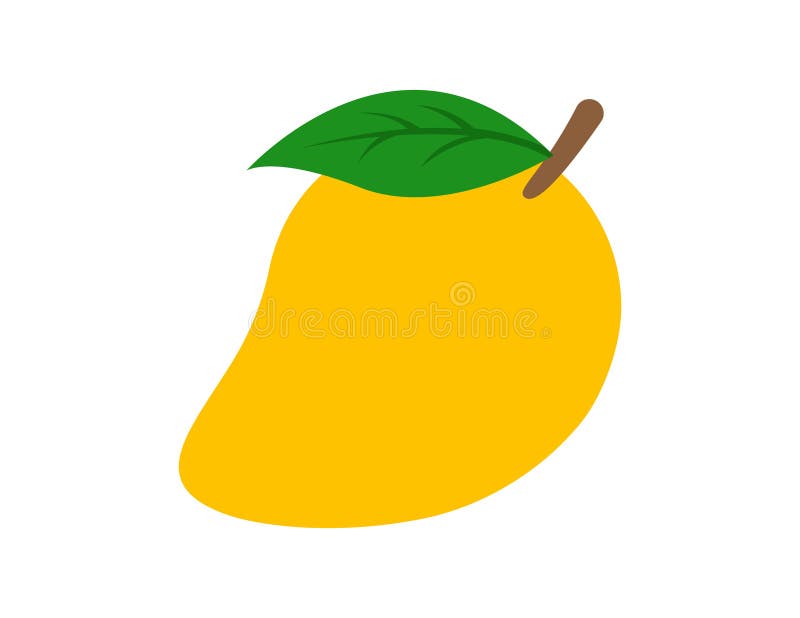 Mango Illustration for Coloring Book Template, Mango for Kids Worksheet ...