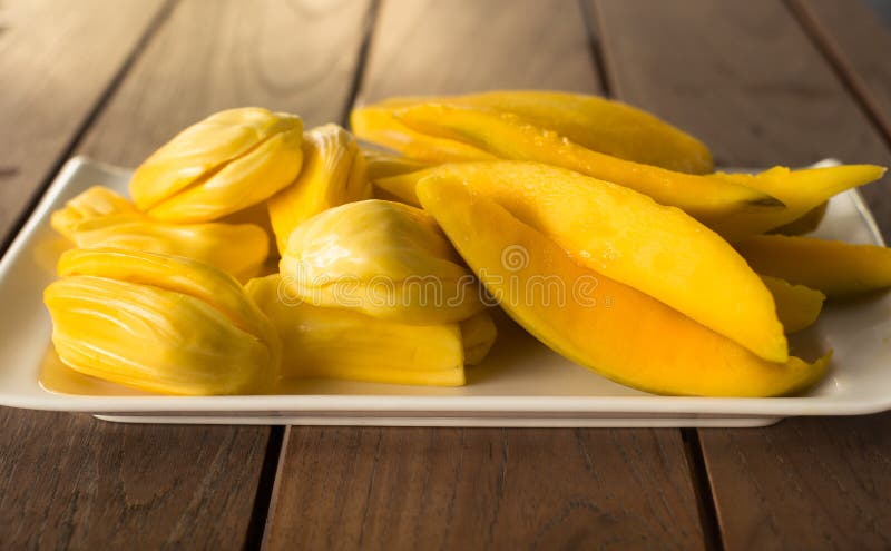 Mango Jack Fruit Plate Stock Photos - Free & Royalty-Free Stock Photos ...