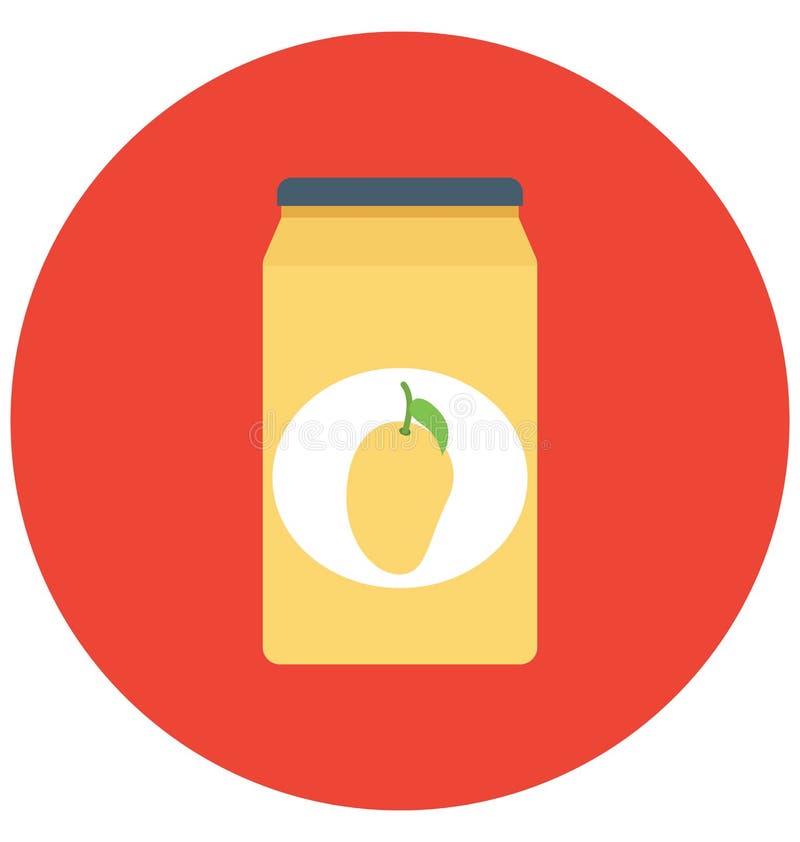 Mango Jam, Mango, Mango Preserved Isolated Color Vector Icon that Can ...