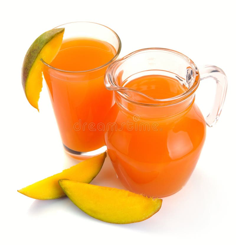 Mango juice and fruit stock image. Image of juice, freshness - 42640629