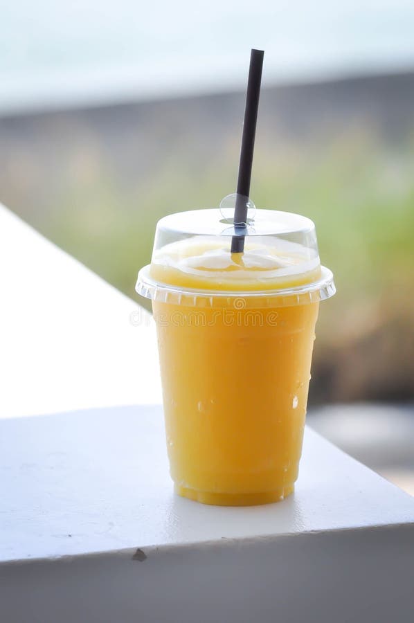 Mango Juice or Mango Smoothie Stock Photo - Image of smoothie, yogurt ...