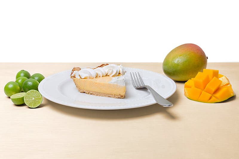 Mango Key Lime Pie stock image. Image of fresh, bakery - 76608469