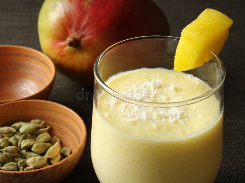 Mango Lassi stock image. Image of fruit, indian, vegetarian - 17331791