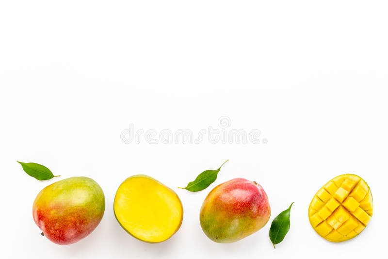 Mango Layout - Tropical Fruits Abstract Background Stock Photo - Image ...