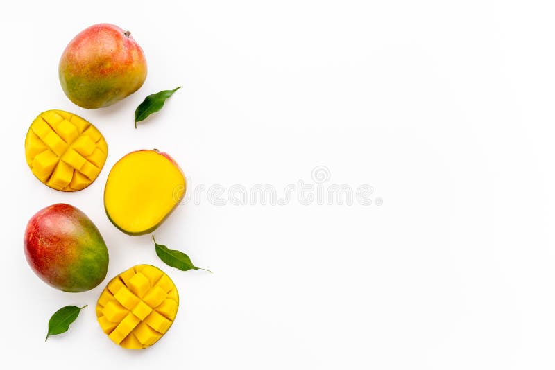 Mango Layout - Tropical Fruits Abstract Background Stock Image - Image ...