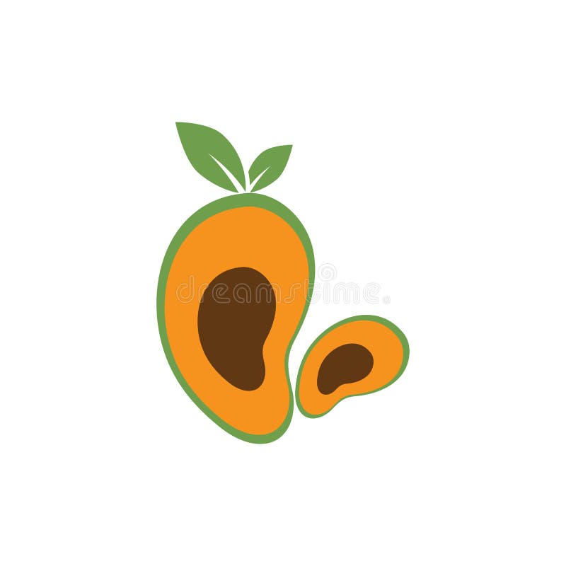 Mango Logo Flat and Symbol Design Vector Template Stock Vector ...