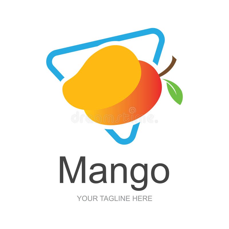 Mango Logo, Fruit Design Simple Minimalist Style, Fruit Juice Vector ...