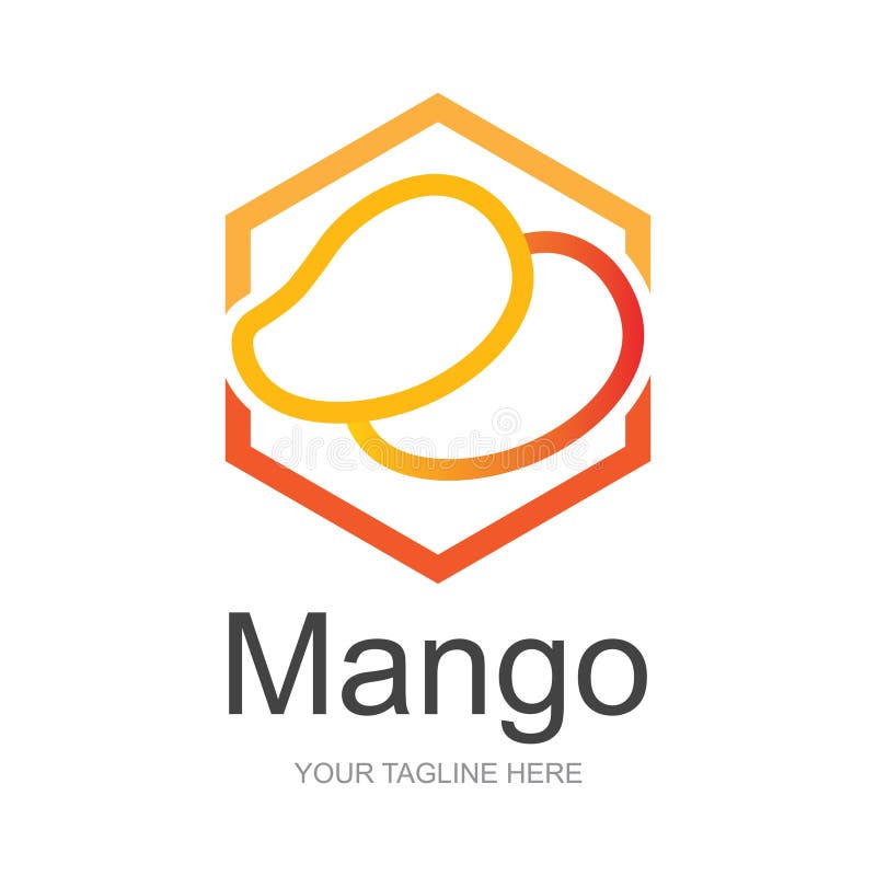 Mango Logo, Fruit Design Simple Minimalist Style, Fruit Juice Vector ...