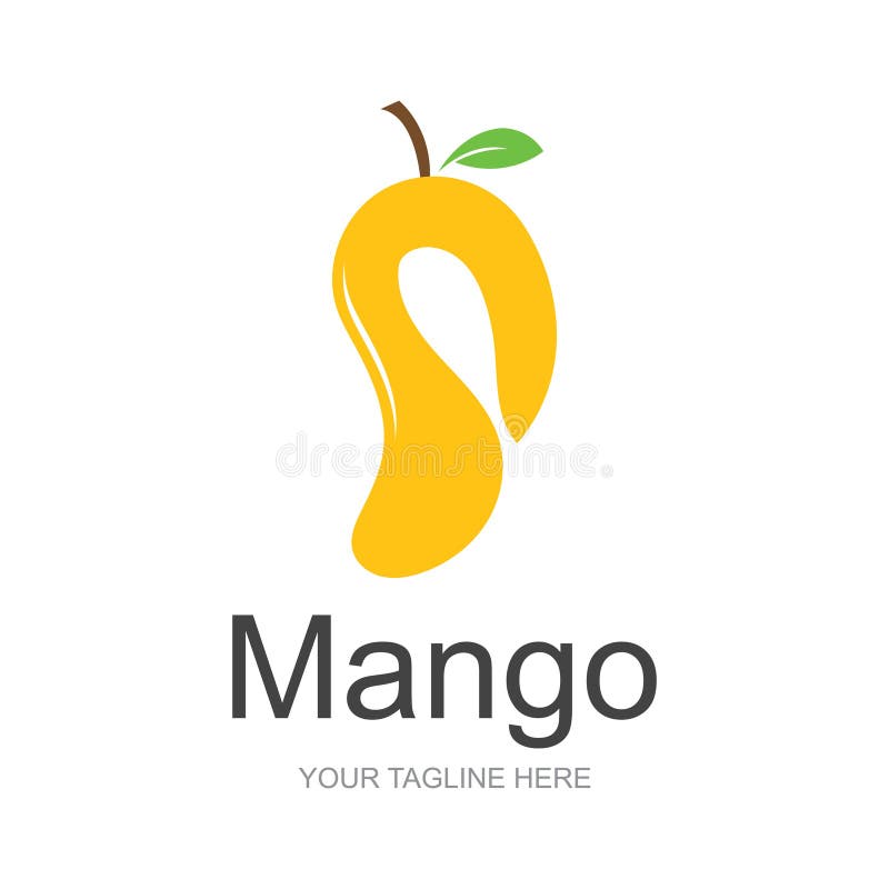 Mango Logo, Fruit Design Simple Minimalist Style, Fruit Juice Vector ...