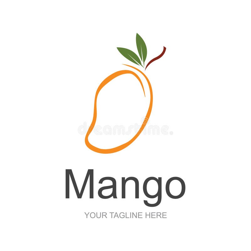 Mango Logo, Fruit Design Simple Minimalist Style, Fruit Juice Vector ...