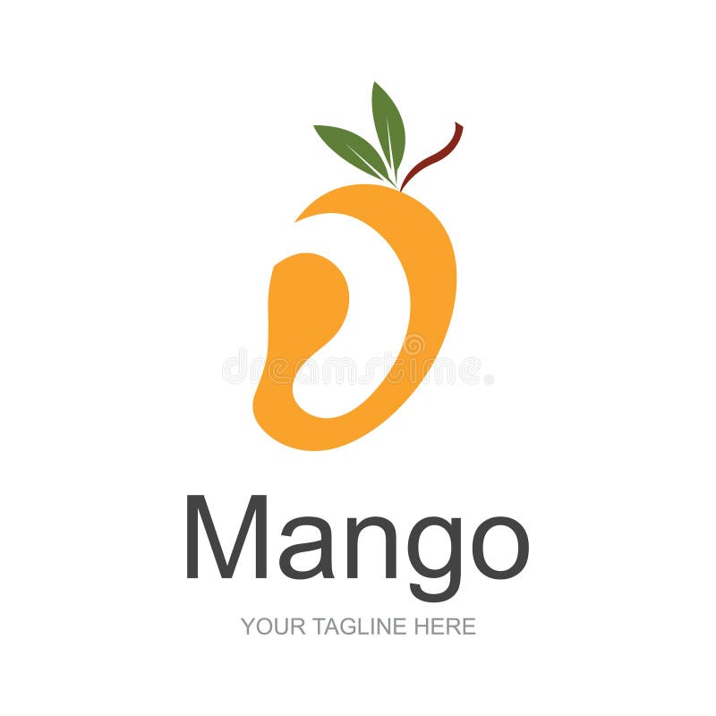 Mango Logo, Fruit Design Simple Minimalist Style, Fruit Juice Vector ...