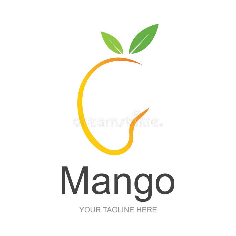 Mango Logo, Fruit Design Simple Minimalist Style, Fruit Juice Vector ...