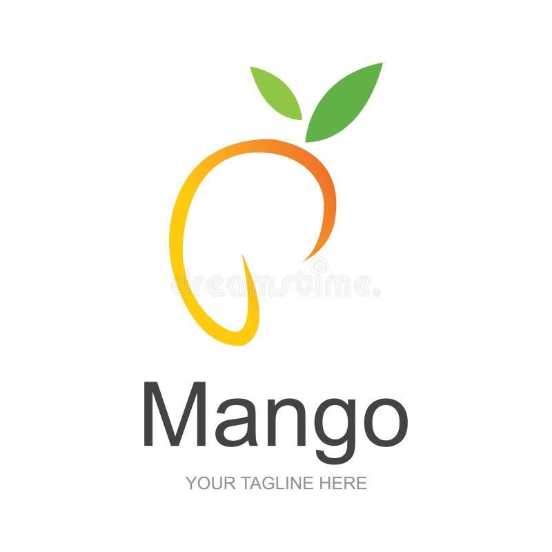 Mango Logo, Fruit Design Simple Minimalist Style, Fruit Juice Vector ...