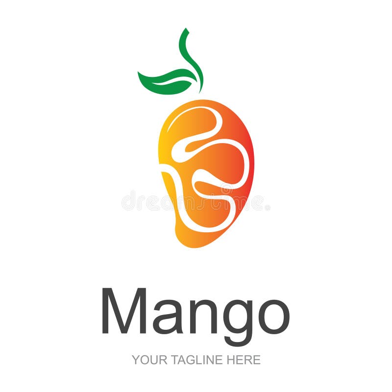 Mango Logo, Fruit Design Simple Minimalist Style, Fruit Juice Vector ...