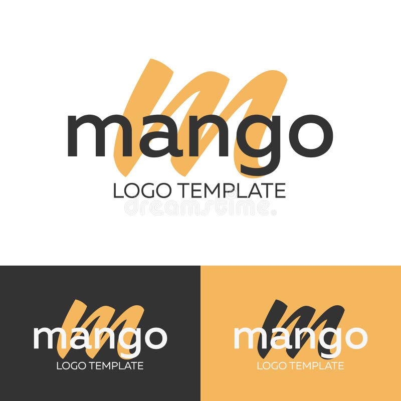 Mango Logo. Letter M Logo. Vector Logo Template. Logotype Concept ...