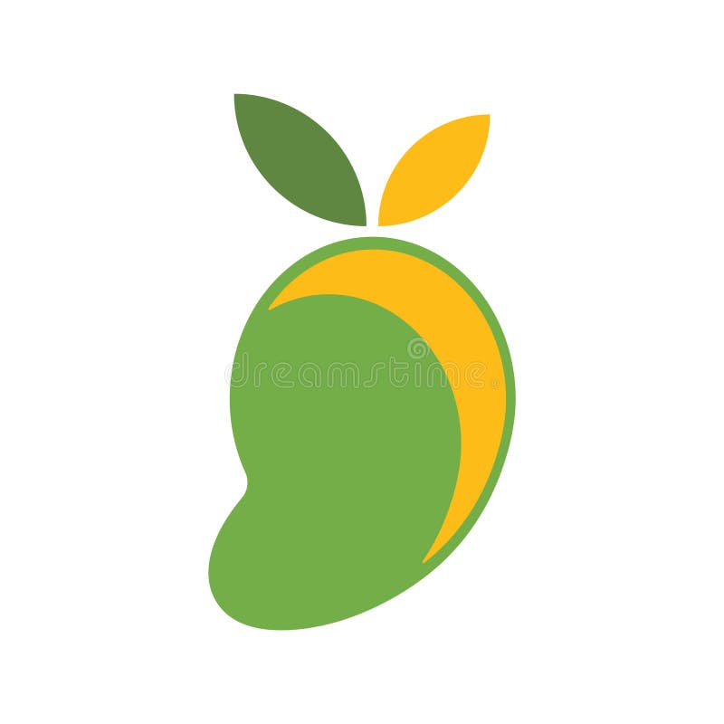 Mango Logo Template Icon stock vector. Illustration of nature - 351455747