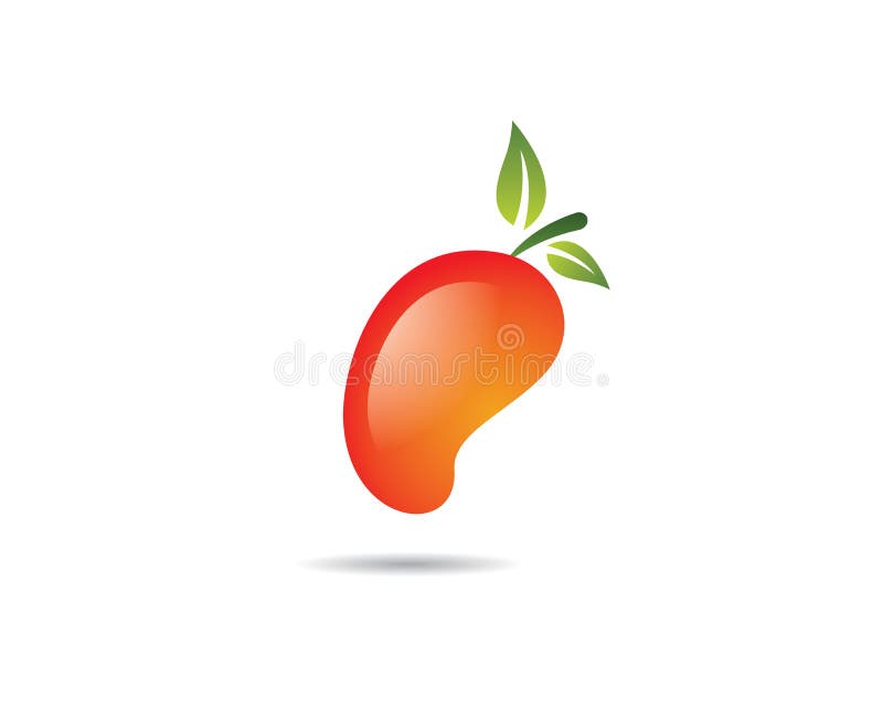 Mango symbol illustration stock vector. Illustration of color - 122431119