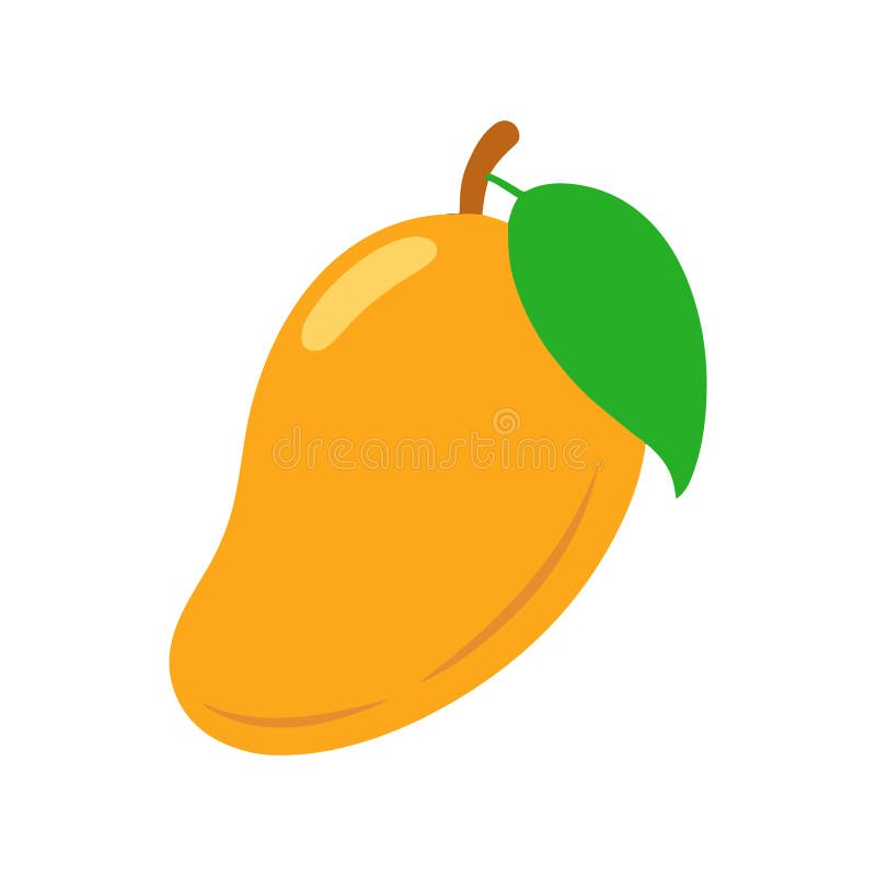 A Mango Logo Vector File. stock vector. Illustration of vitamin - 378426362