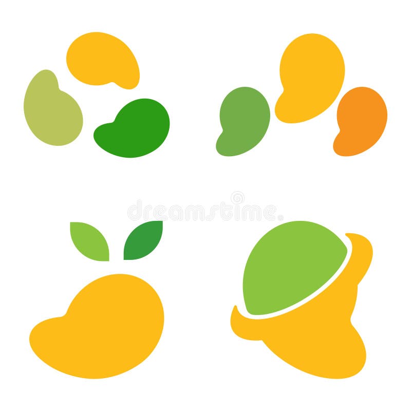 Mango Logo Template Icon stock vector. Illustration of decoration ...
