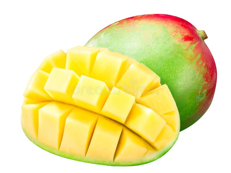 Mango M. Indica, Whole and Styled, Paths Stock Photo - Image of mango ...