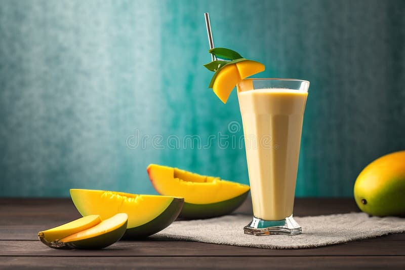 Mango Milkshake Stock Illustrations – 517 Mango Milkshake Stock ...