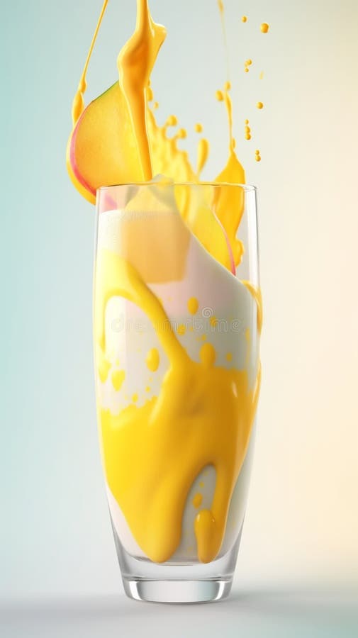 Mango Milkshake Stock Illustrations – 517 Mango Milkshake Stock ...