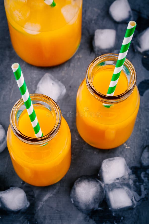 Mango Orange Juice with Ice Stock Image - Image of mango, food: 94908725