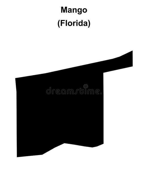 Mango outline map stock vector. Illustration of blank - 357253155