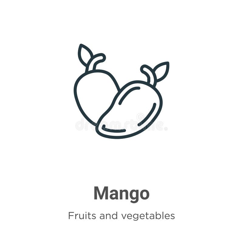 Mango Outline Stock Illustrations – 3,793 Mango Outline Stock ...