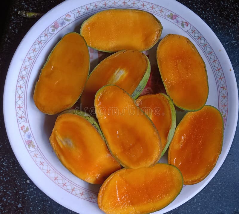 Mango Piece. Sweet Indian Mango. Very Delicious Stock Image - Image of ...