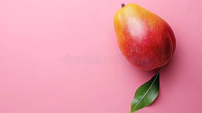 Mango on Pink Background stock illustration. Illustration of vitamin ...