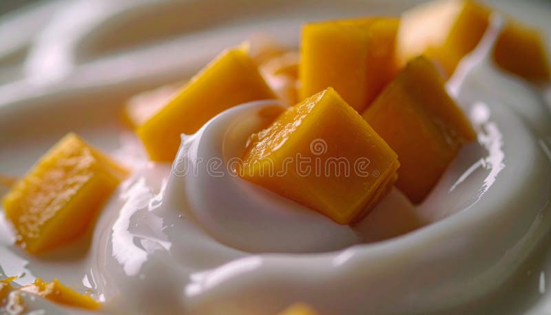 .Mango Pulp Tropical Smoothie Motion. Background Concept. Generated ...
