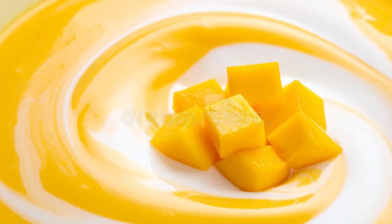 .Mango Pulp Tropical Smoothie Motion. Background Concept. Generated ...