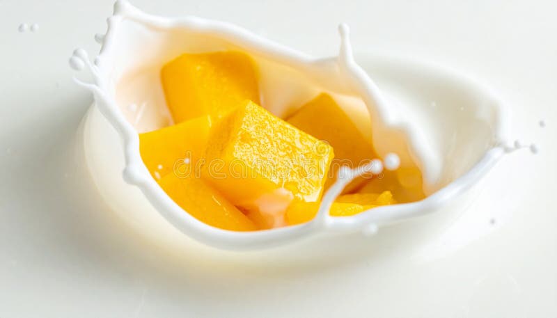 .Mango Pulp Tropical Smoothie Motion. Background Concept. Generated ...