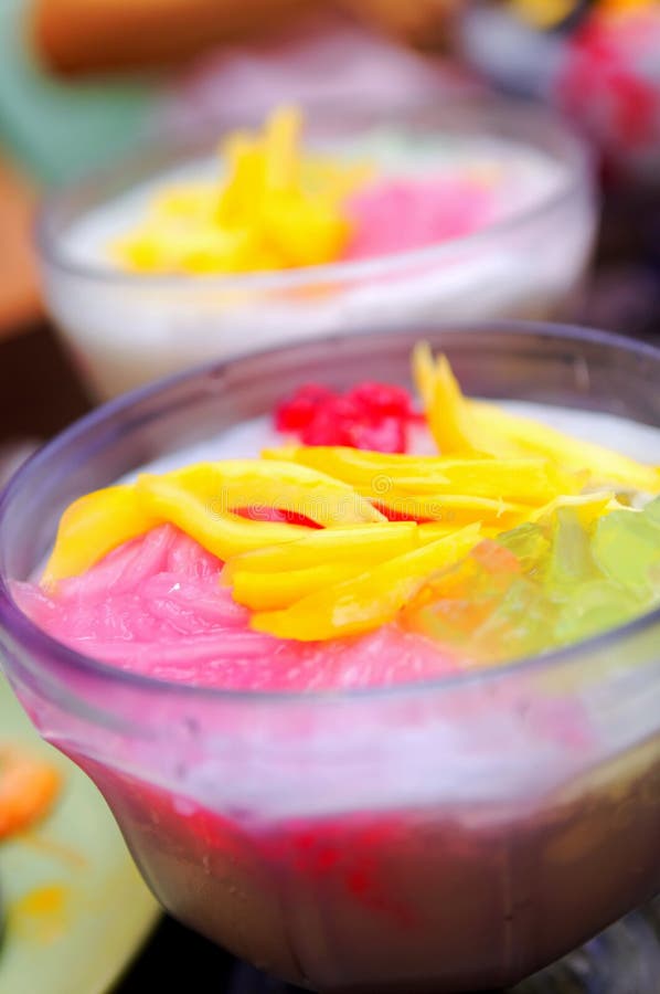 Mango and red ruby dessert stock image. Image of cuisine - 13246981