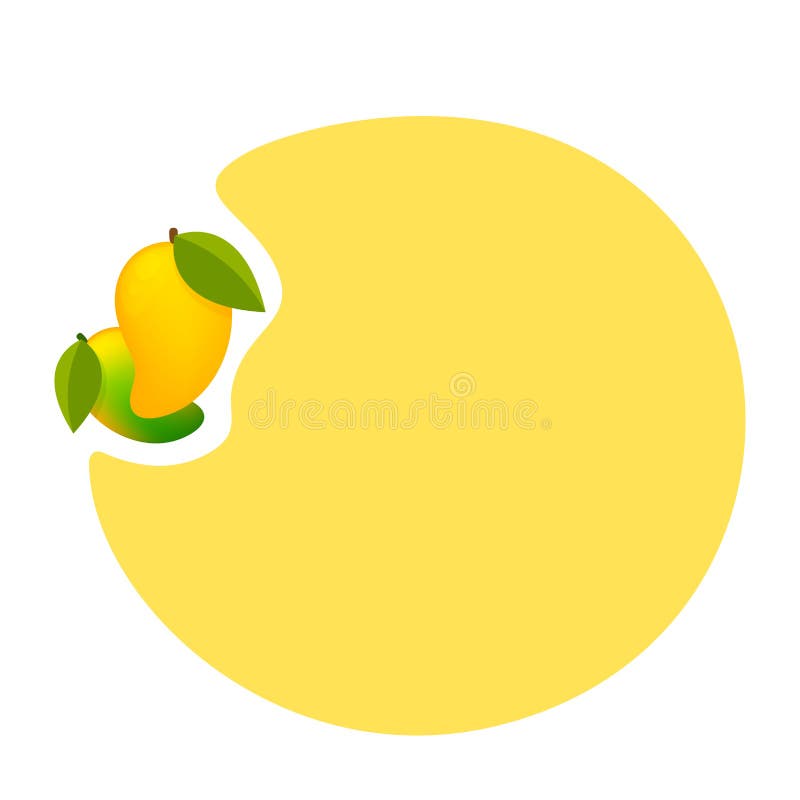 Mango Ripe Fruit Simple Isolated on White Background, Yellow Mango ...