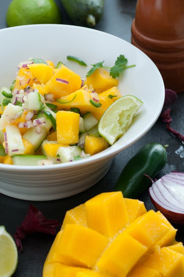 Mango Salsa stock photo. Image of mango, salsa, fresh - 27842656