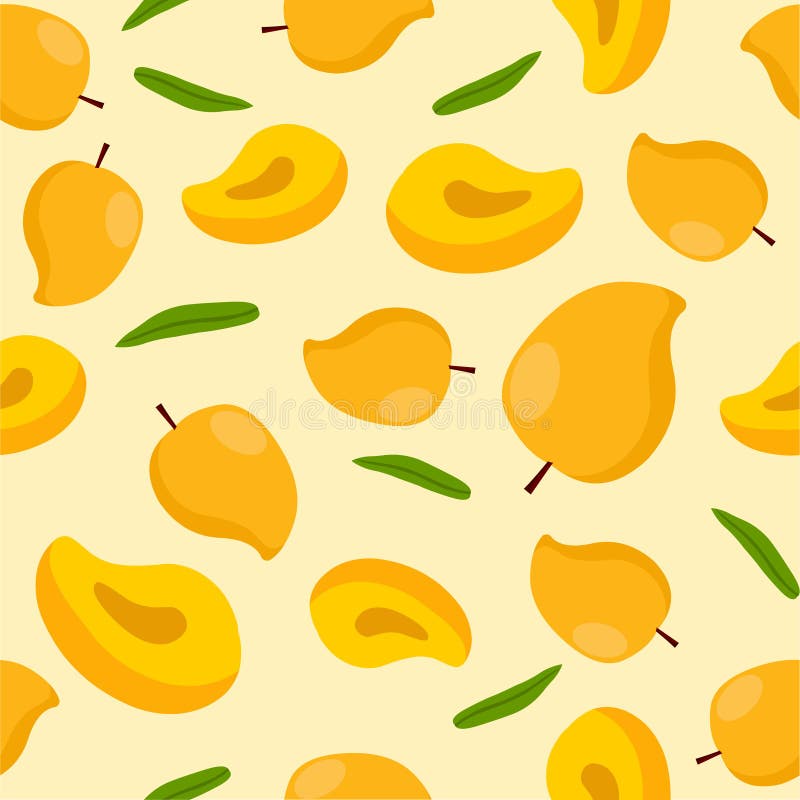 MANGO PATTERN DESIGN ART for FABRIC Stock Illustration - Illustration ...