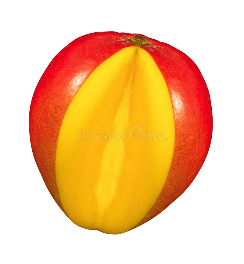 Mango with section stock photo. Image of single, piece - 14870098