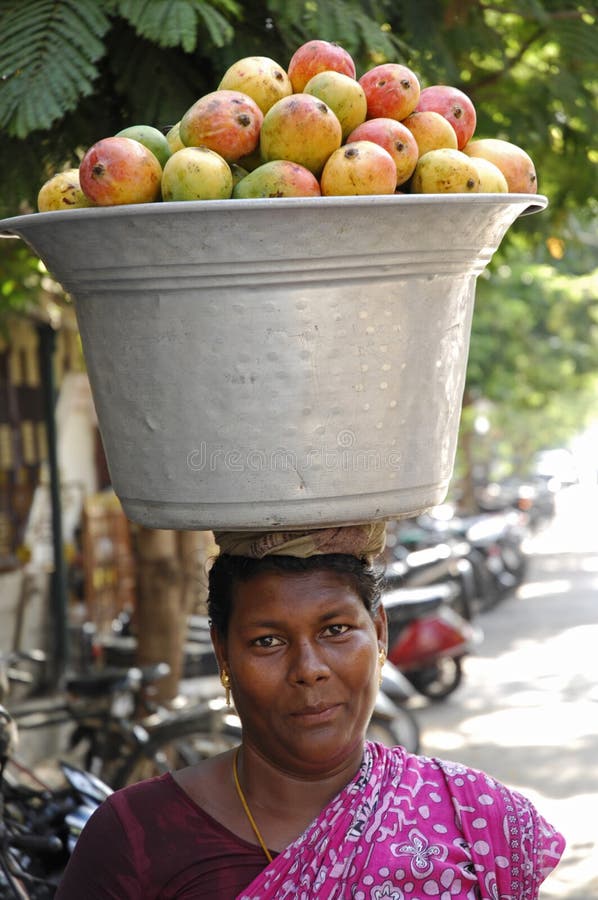 Mango Seller at Roadside of India Editorial Stock Image - Image of ...