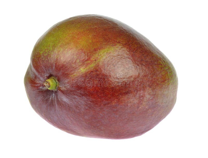 Mango. Single Sweet Ripe Fruit Isolated on White Background Stock Image ...