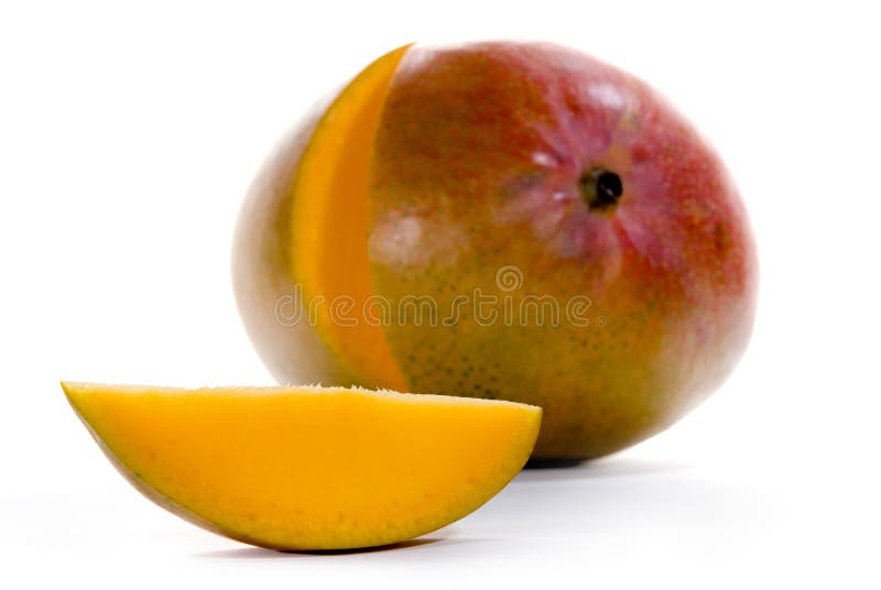 Mango slice stock image. Image of fruit, isolated, delicious - 4584567
