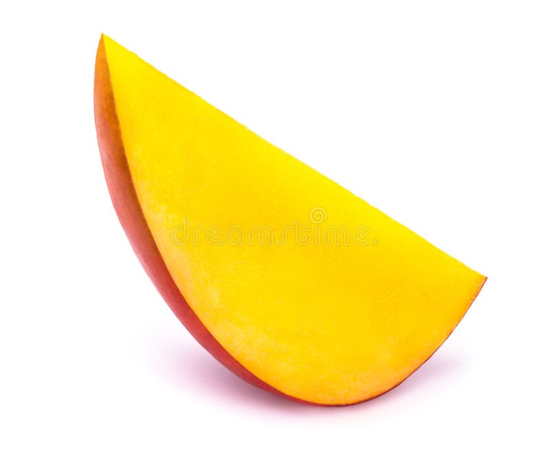 Mango slice isolated stock image. Image of clipping, background - 73558051
