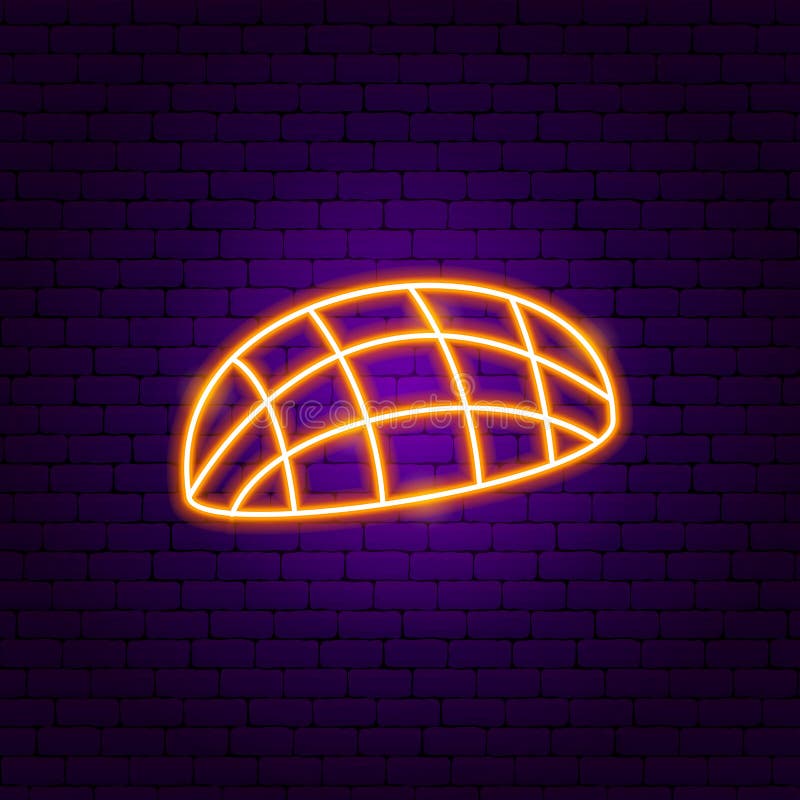 Mango Slice Neon Sign stock vector. Illustration of delicious - 228694739