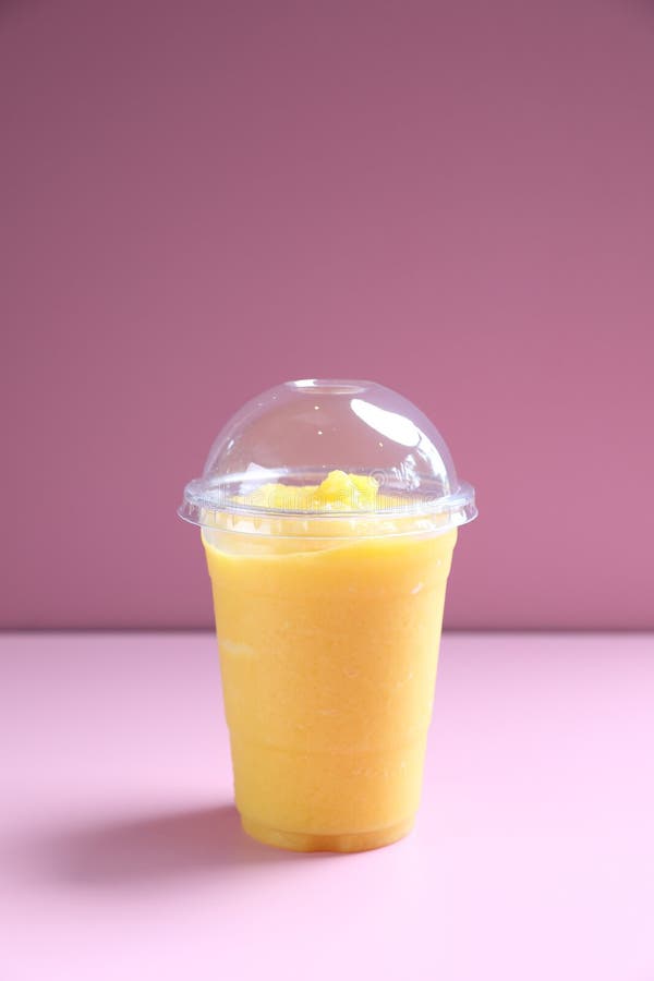 Cup Mango Milk Plastic Shake Stock Photos - Free & Royalty-Free Stock ...