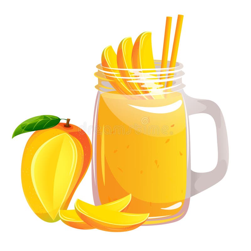 Mango Cocktail Set. Mango Juice, Smoothies, Mango Daiquiri, Margaritas ...