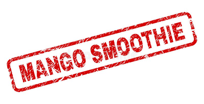 Grunge MANGO SMOOTHIE Rounded Rectangle Stamp Stock Vector ...
