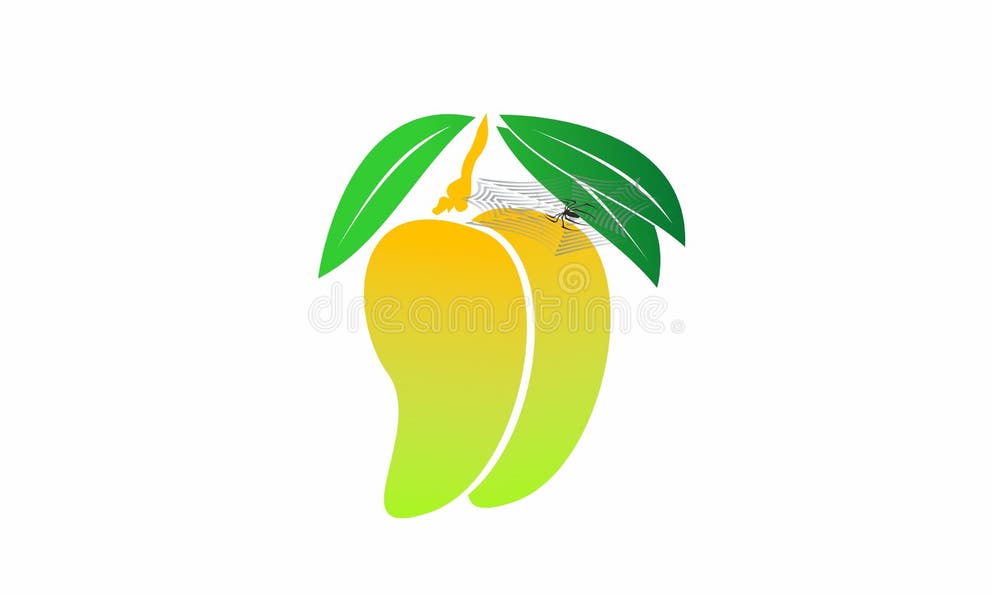Mango spider unique stock illustration. Illustration of fruit - 119220005