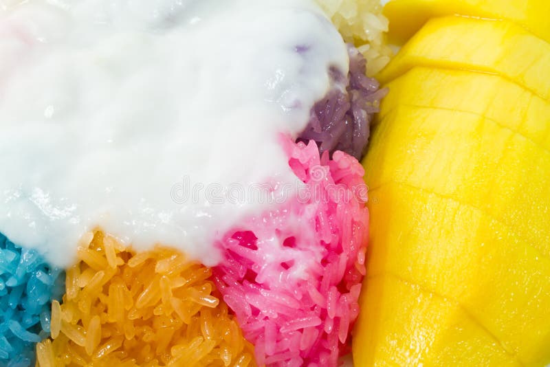 Mango sticky rice. stock photo. Image of colorful, asia - 21878310